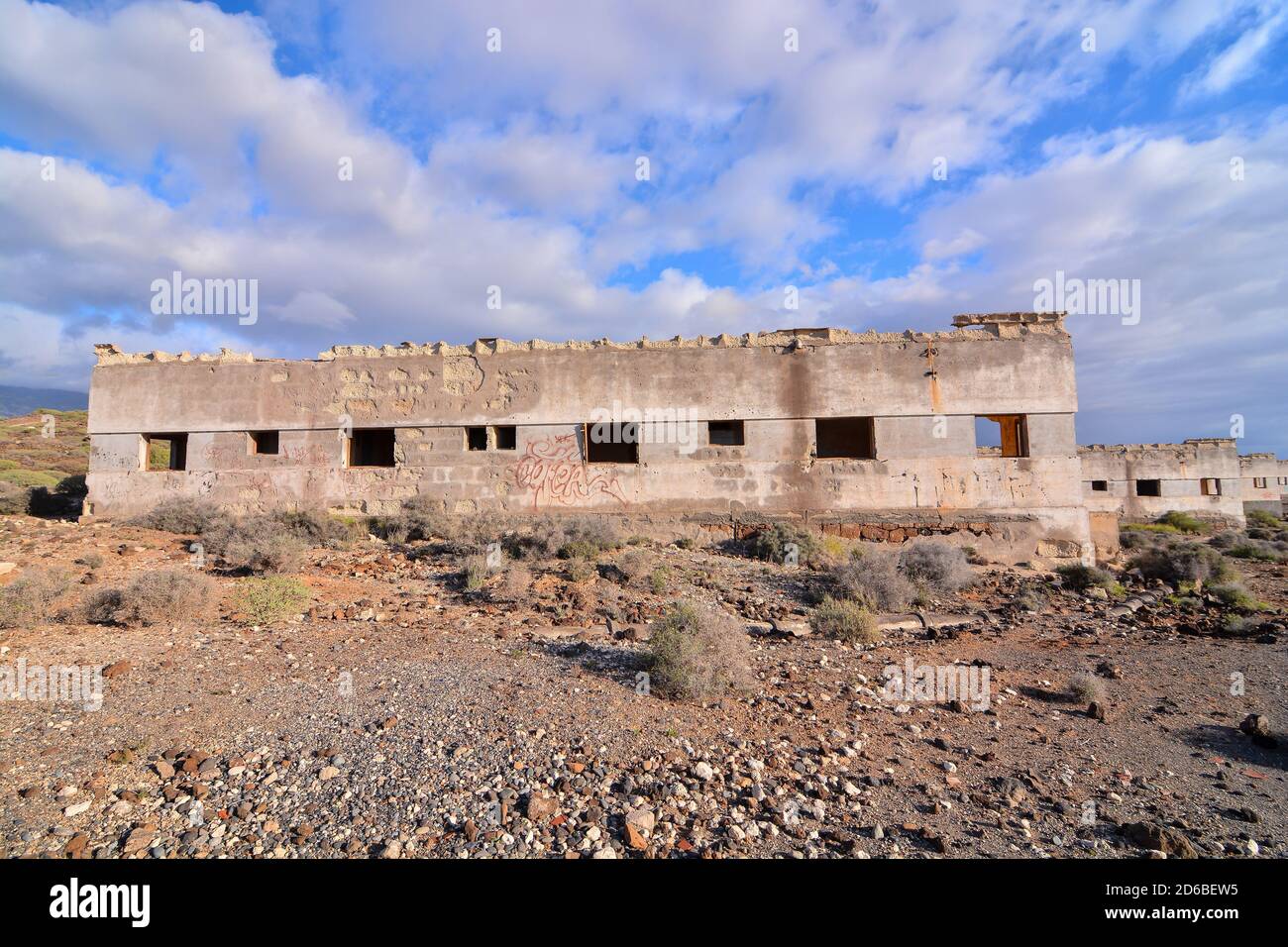 Abandoned Buildings of a Military Base Stock Photo - Alamy