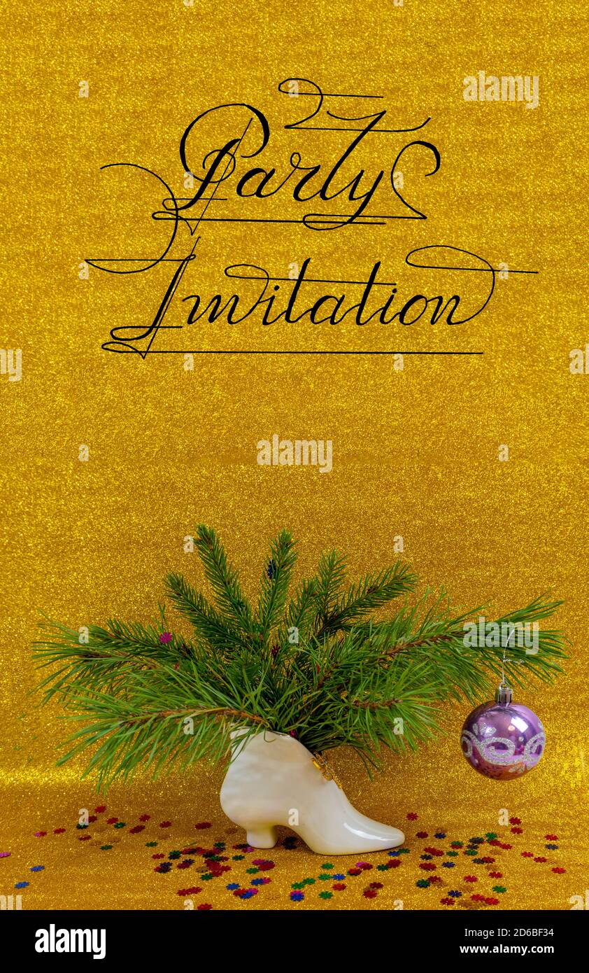 Merry Christmas and happy new year. Card, banner, flat lay, flyer ...