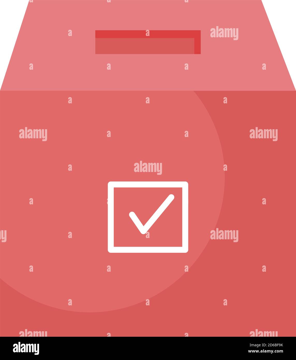 vote box with check mark vector design Stock Vector Image & Art - Alamy