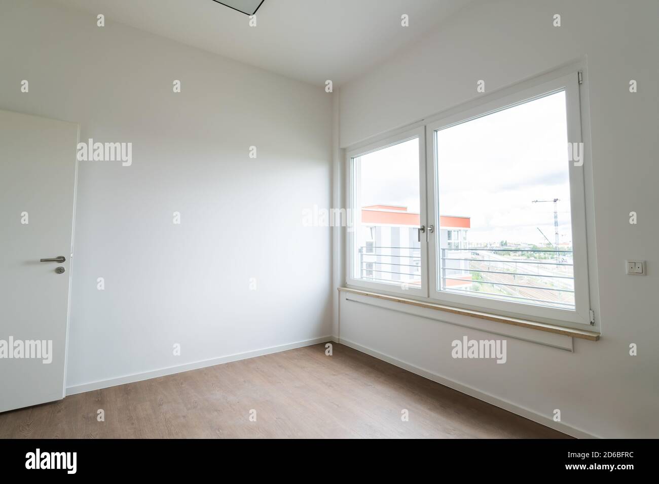 Appartment Room Wall And Window Modern Interior Design Stock Photo - Alamy