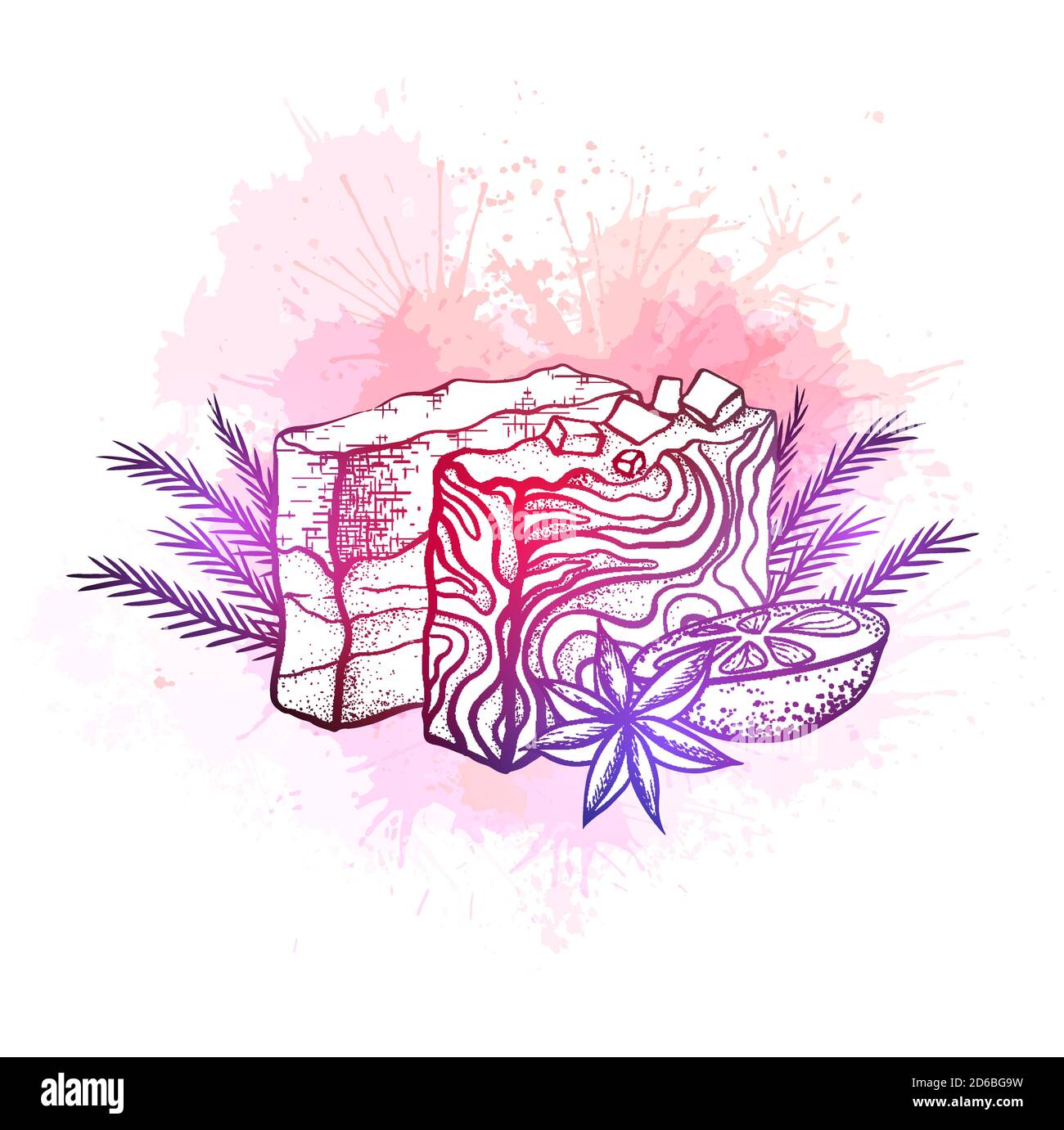 Hand made soap Stock Vector Images - Alamy