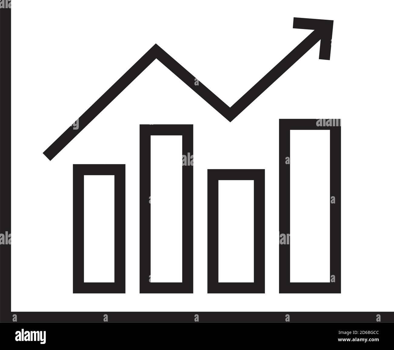 Infographic bars increase arrow hi-res stock photography and images - Alamy