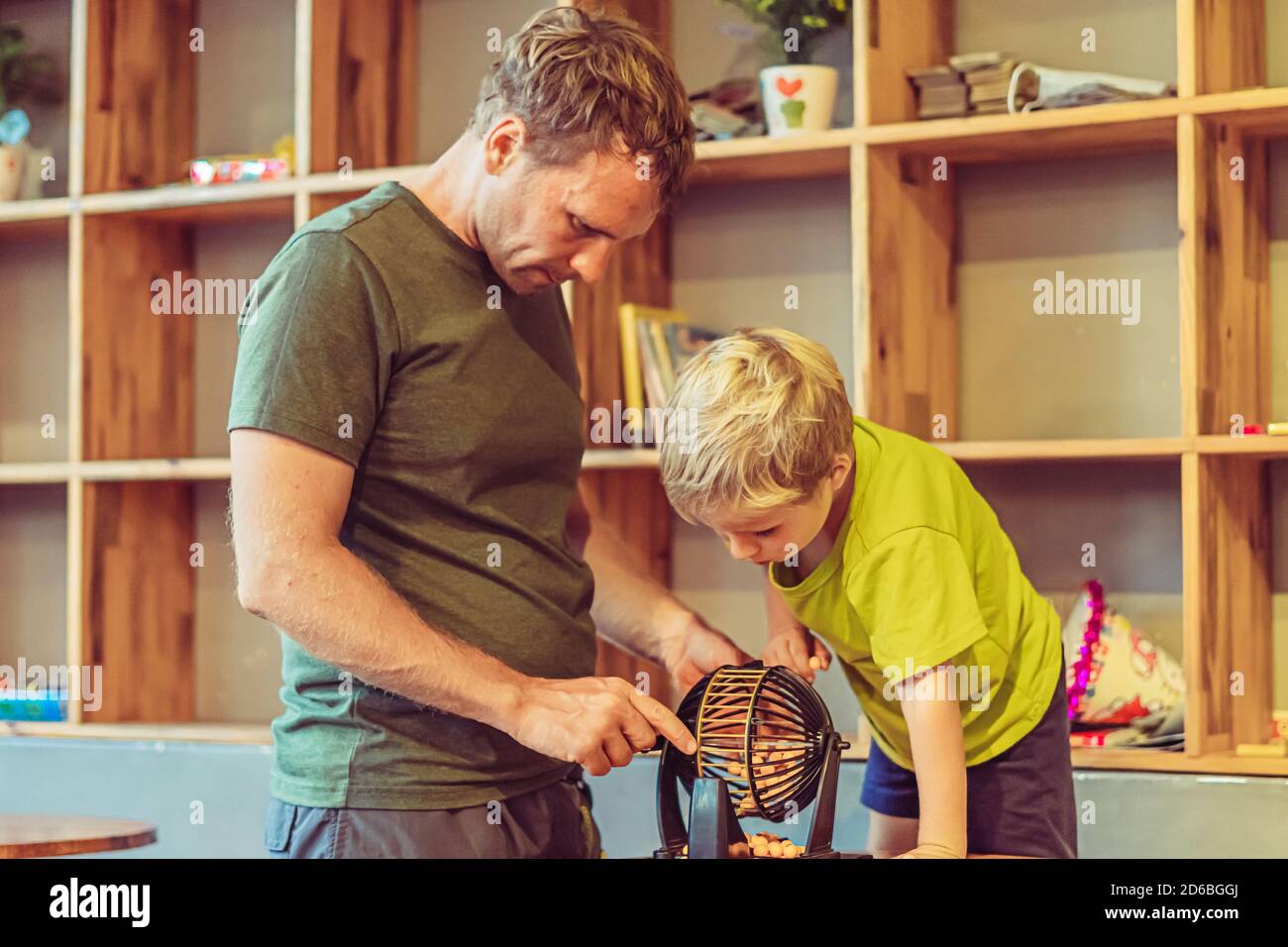 Children play loto hi-res stock photography and images - Alamy