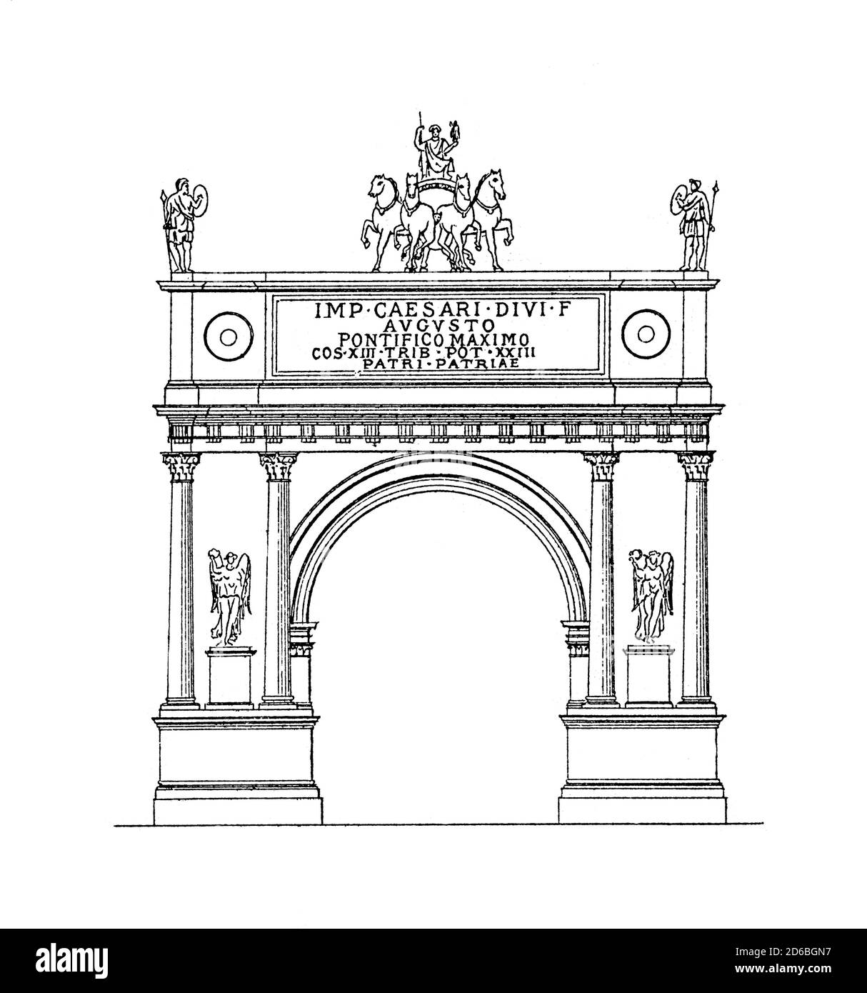 Arch of augustus Cut Out Stock Images & Pictures - Alamy