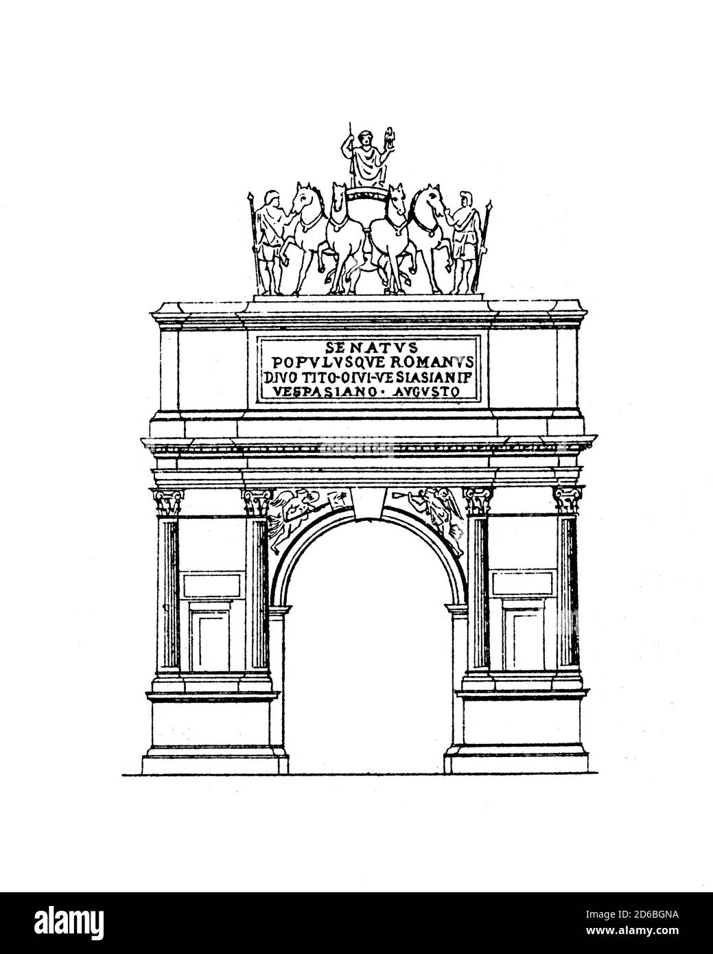 Arch Of Titus Drawing Easy