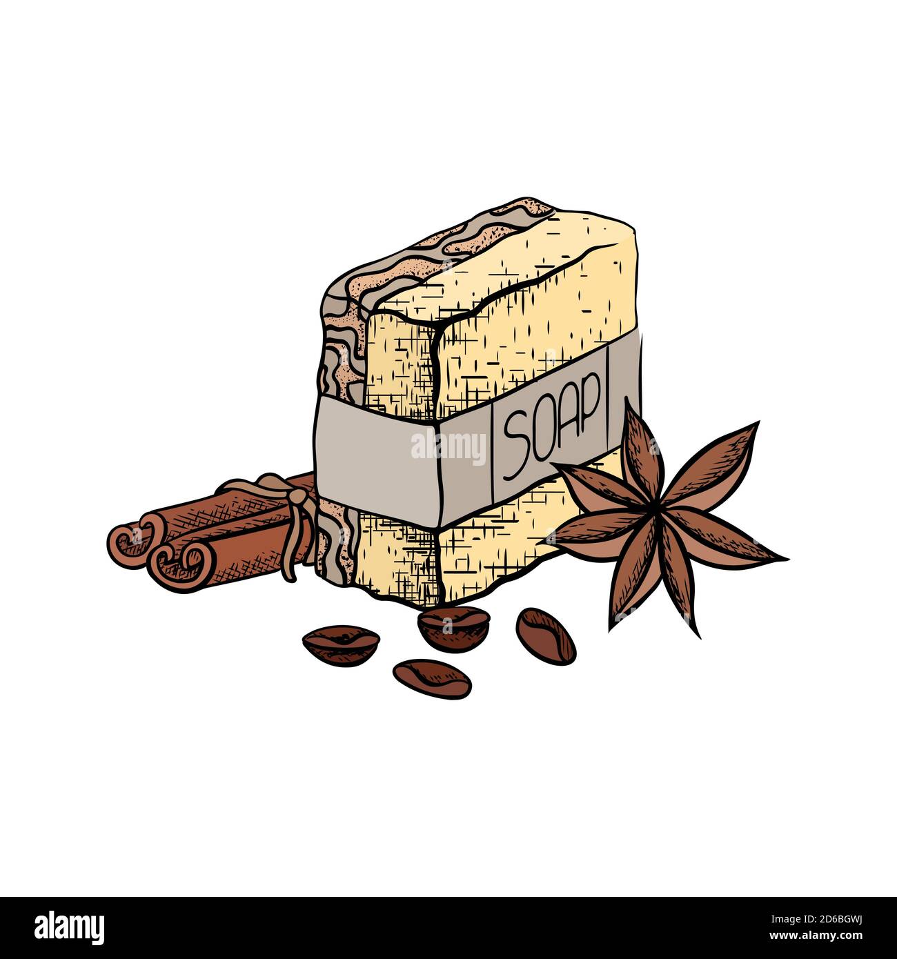 Hand made soap Stock Vector Images - Alamy