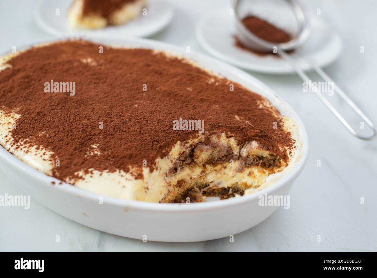 traditional italian dessert tiramisu Stock Photo - Alamy