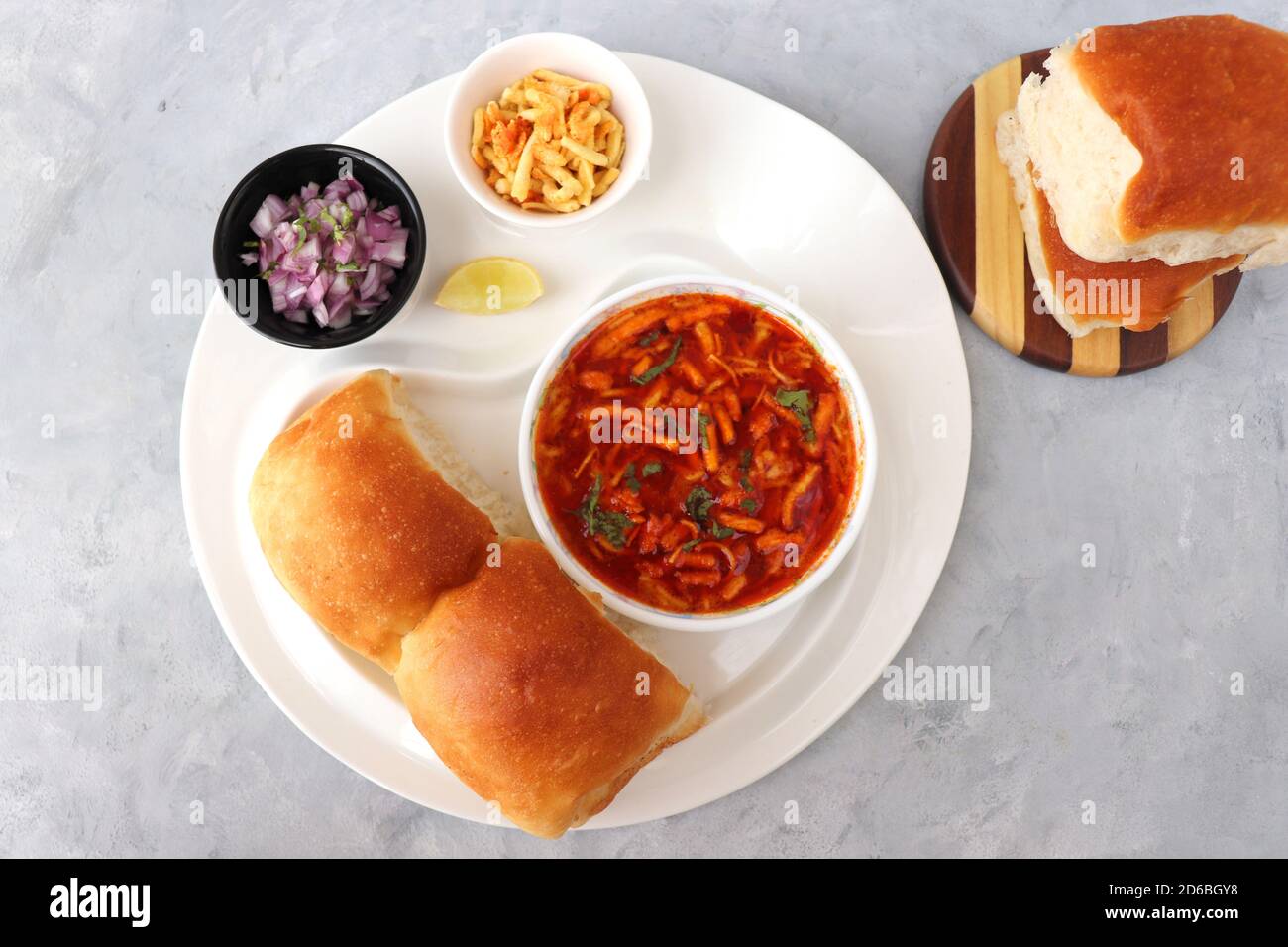 Spicy Misal Pav or usal Pav is a traditional snack or Chaat food from ...