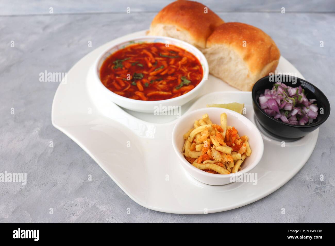 Spicy Misal Pav or usal Pav is a traditional snack or Chaat food from ...