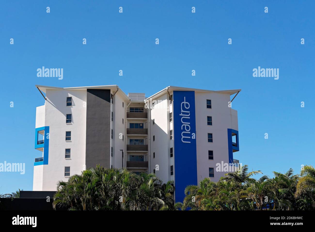 Mackay, Queensland, Australia - June 2020: Mantra Hotel at marina with ...