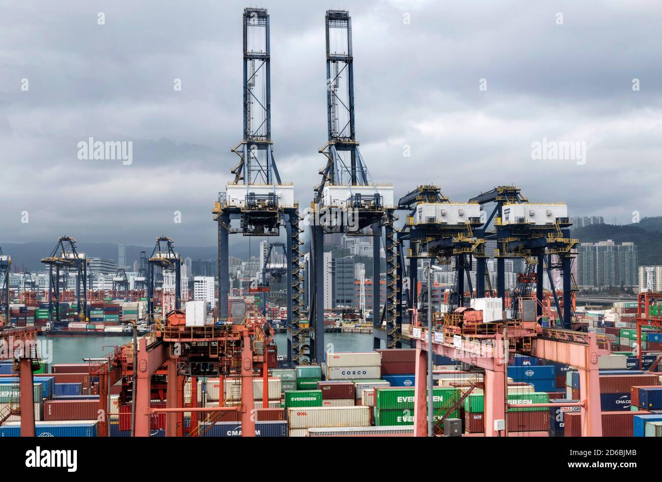 Hong Kong, Hong Kong, China. 9th Mar, 2020. Kwai Tsing Container ...