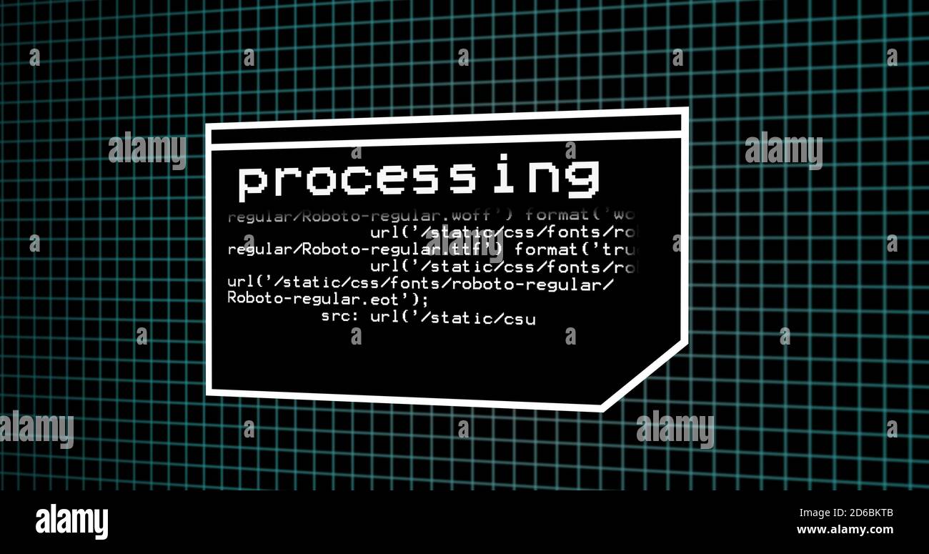 Programing Coding Process On Terminal Control Panel Data Processing 6957