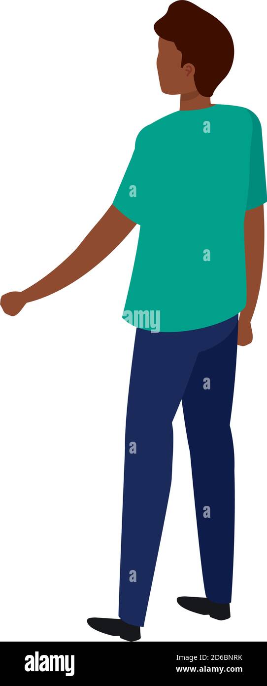black man cartoon of back vector design Stock Vector Image & Art - Alamy