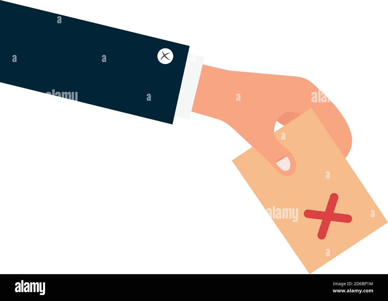 hand holding vote card paper vector design Stock Vector Image & Art - Alamy