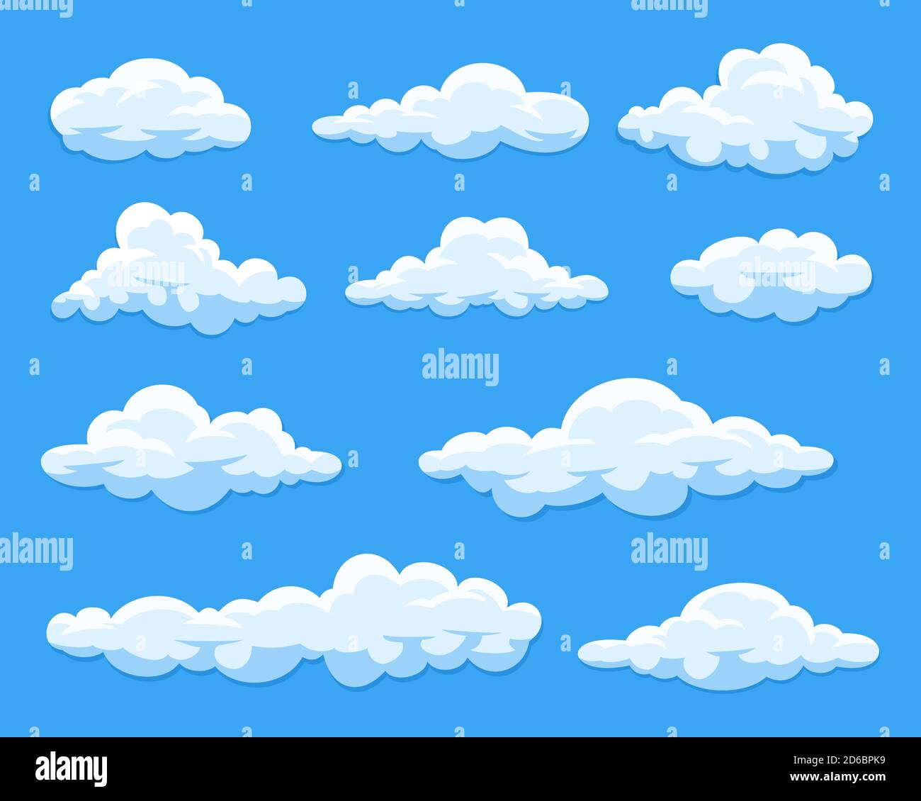 Set of cartoon clouds Stock Vector Image & Art - Alamy