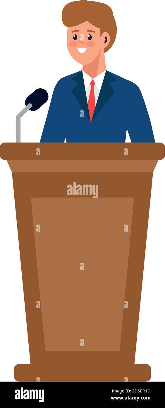 president man on podium vector design Stock Vector Image & Art - Alamy