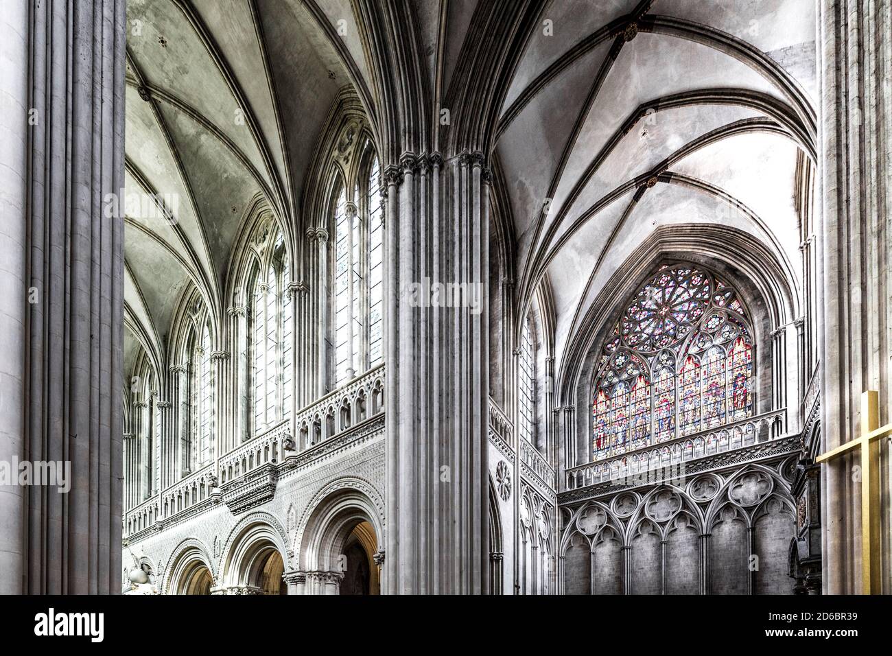 BAYEUX, FRANCE - SEPTEMBER Circa, 2020. Notre Dame Cathedral Interior ...