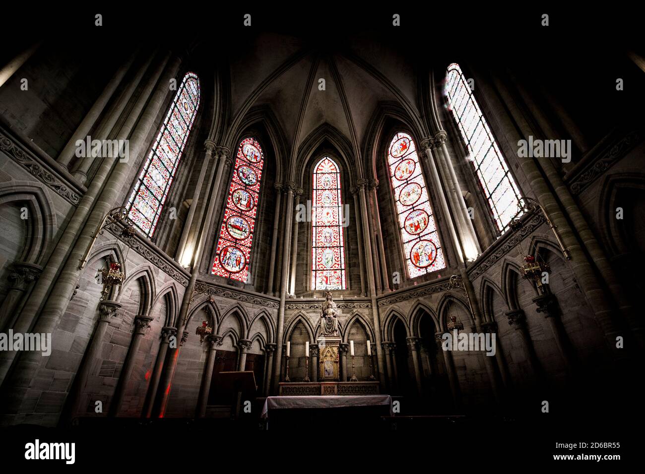 BAYEUX, FRANCE - SEPTEMBER Circa, 2020. Notre Dame Cathedral Interior ...