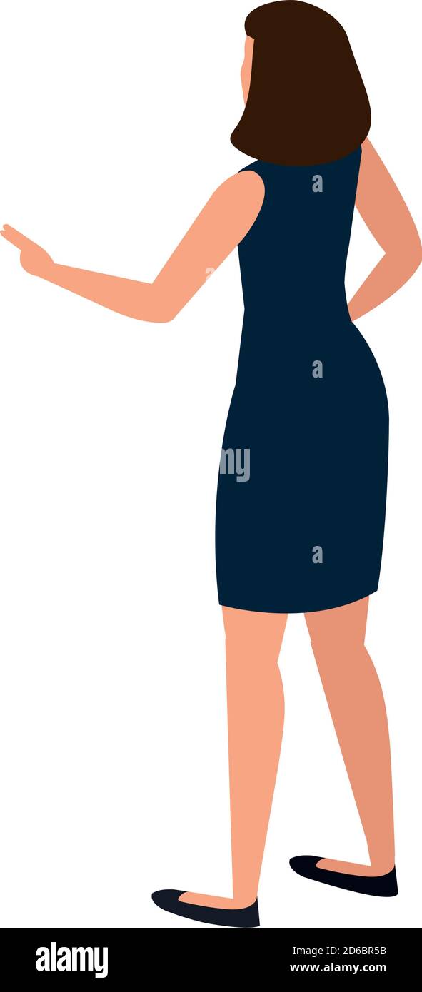 woman cartoon of back vector design Stock Vector Image & Art - Alamy