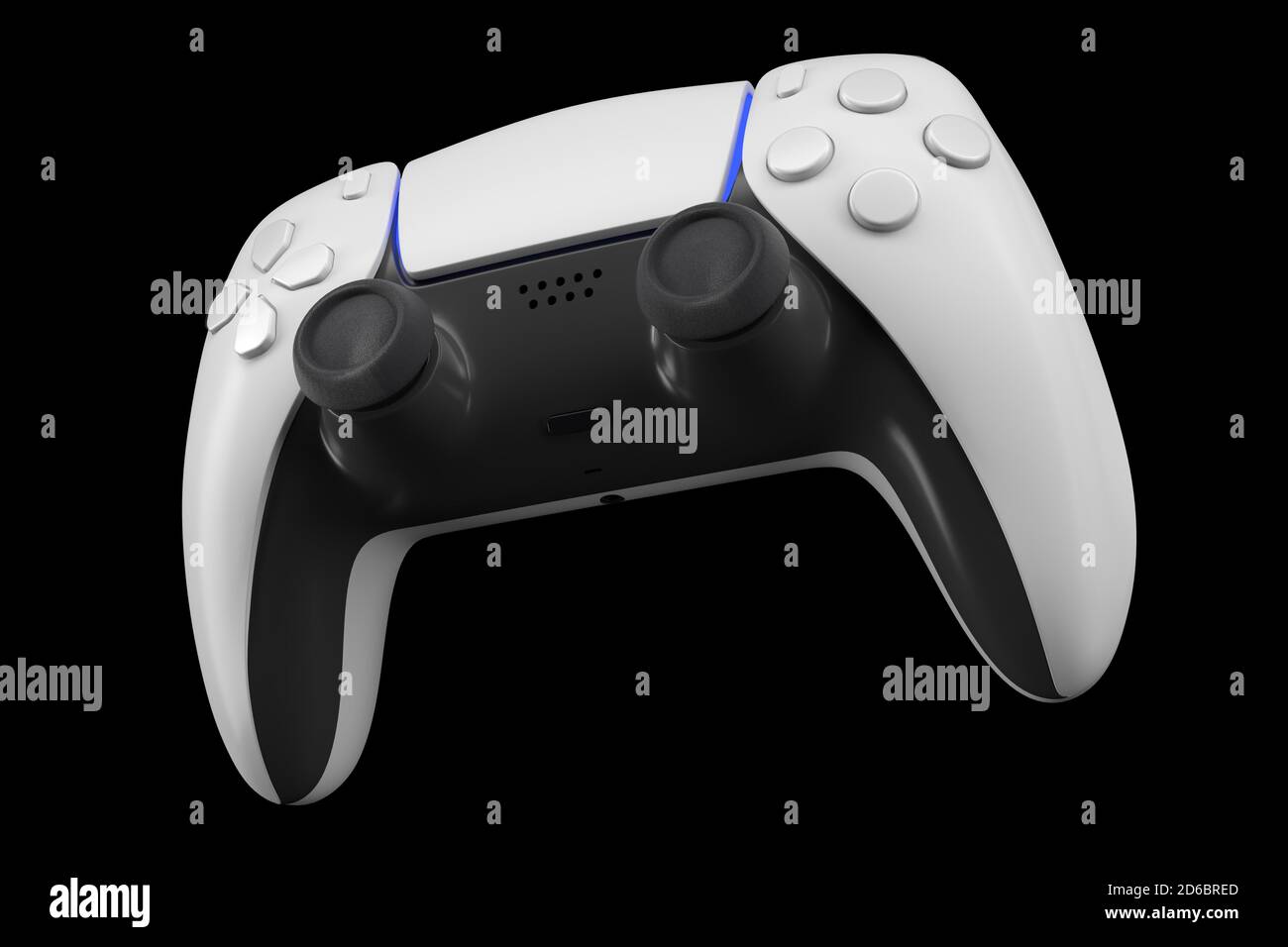 Realistic video game controller isolated on black with clipping path ...