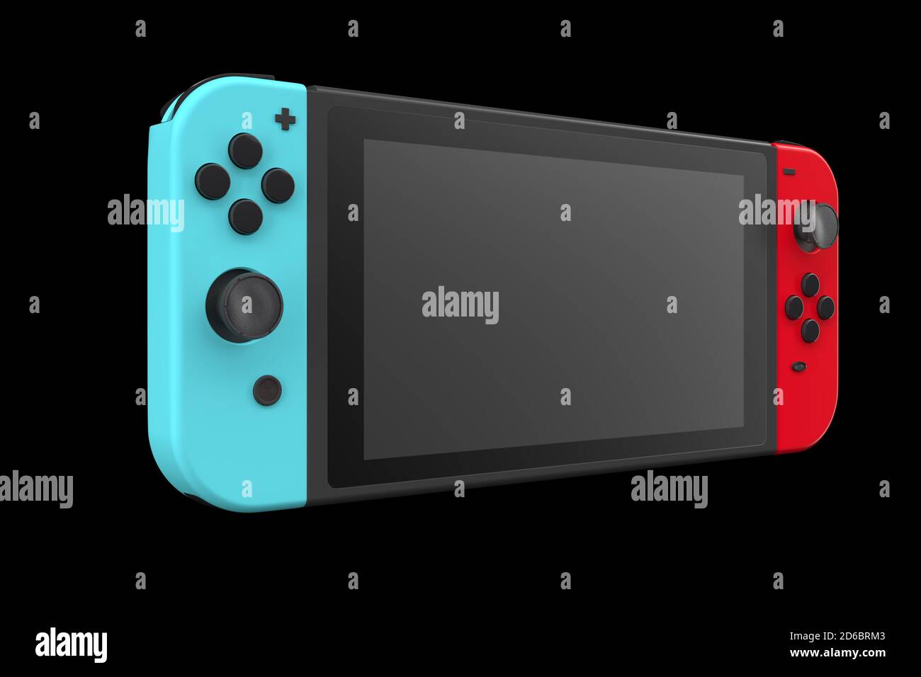 Realistic video game controllers attached to touch screen isolated on ...