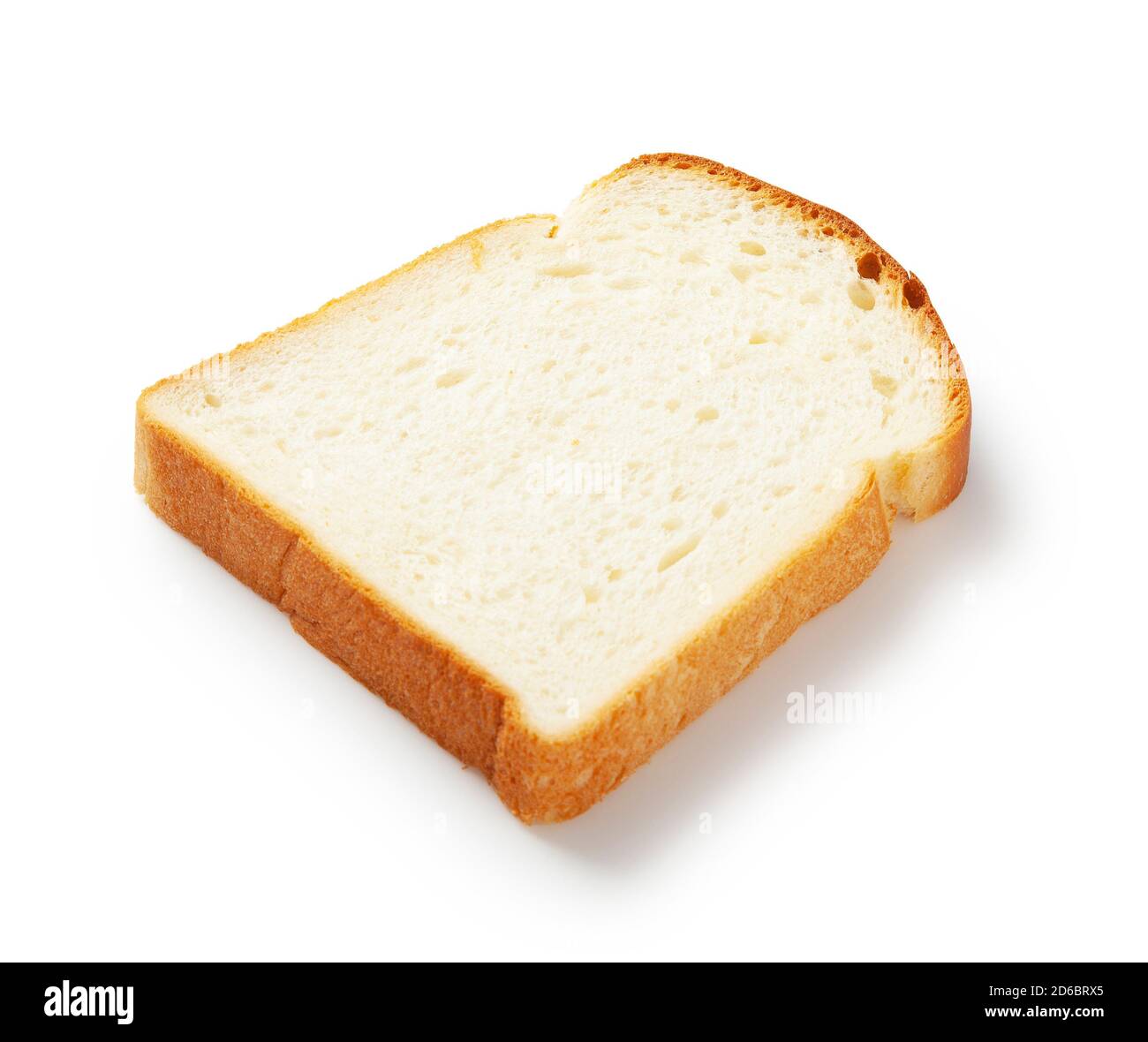 Angled shot of sliced bread placed on a white background Stock Photo ...