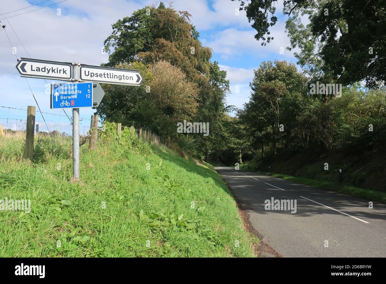 The Anglo-Scottish border. Great Britain. UK Stock Photo - Alamy
