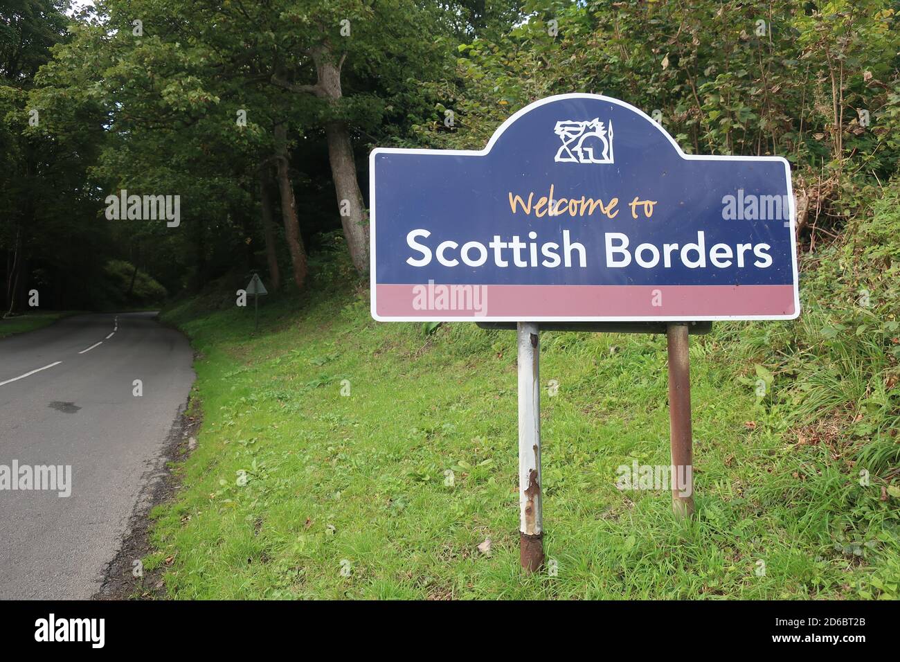 The Anglo-Scottish border. Great Britain. UK Stock Photo - Alamy