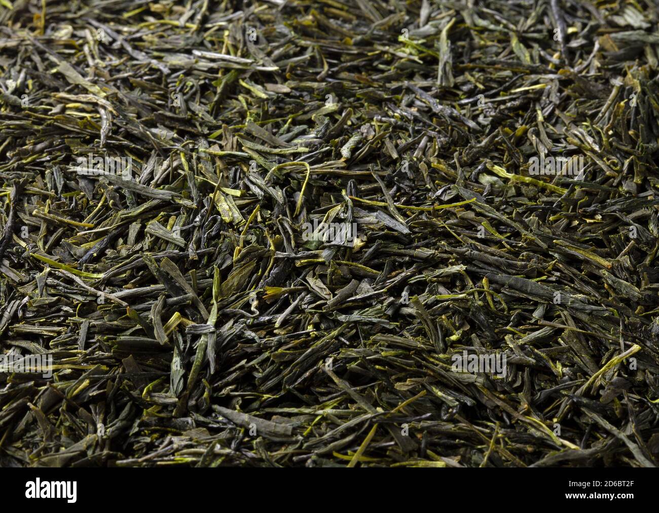 Japanese tea leaves on the entire screen Stock Photo - Alamy