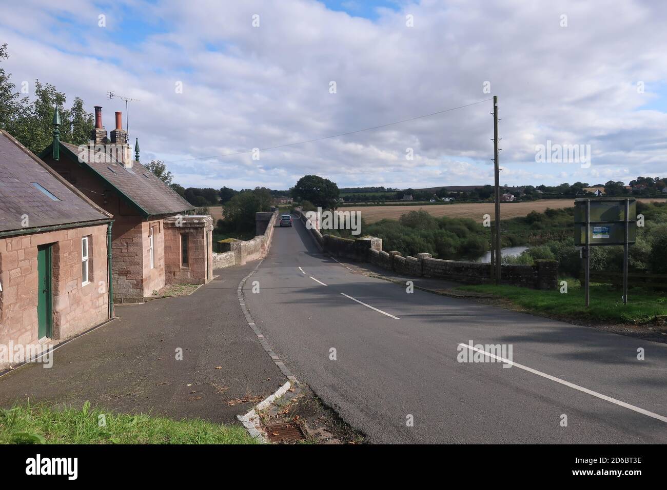 The Anglo-Scottish border. Great Britain. UK Stock Photo - Alamy