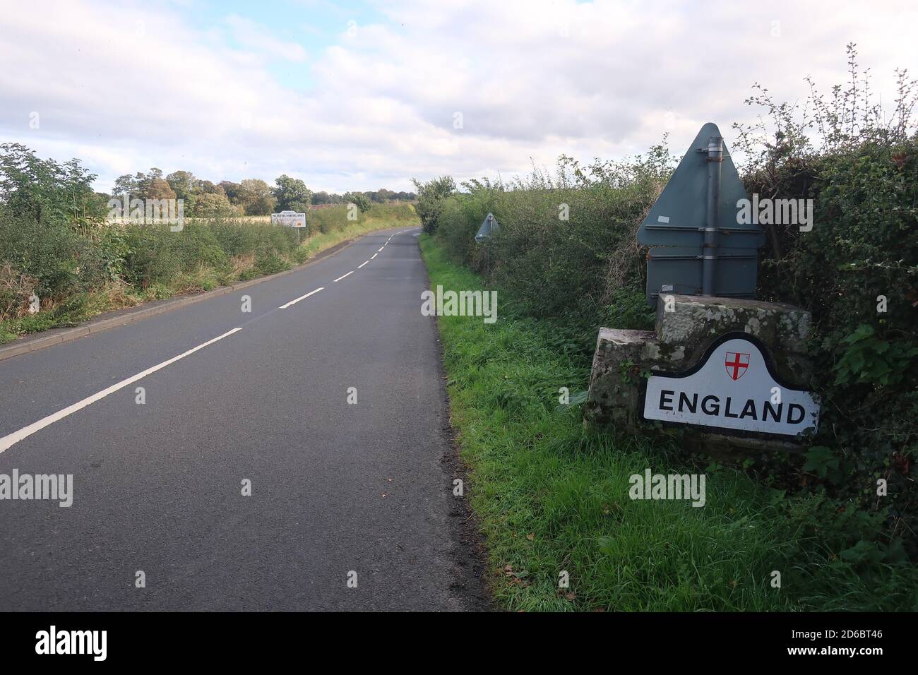 The Anglo-Scottish border. Great Britain. UK Stock Photo - Alamy