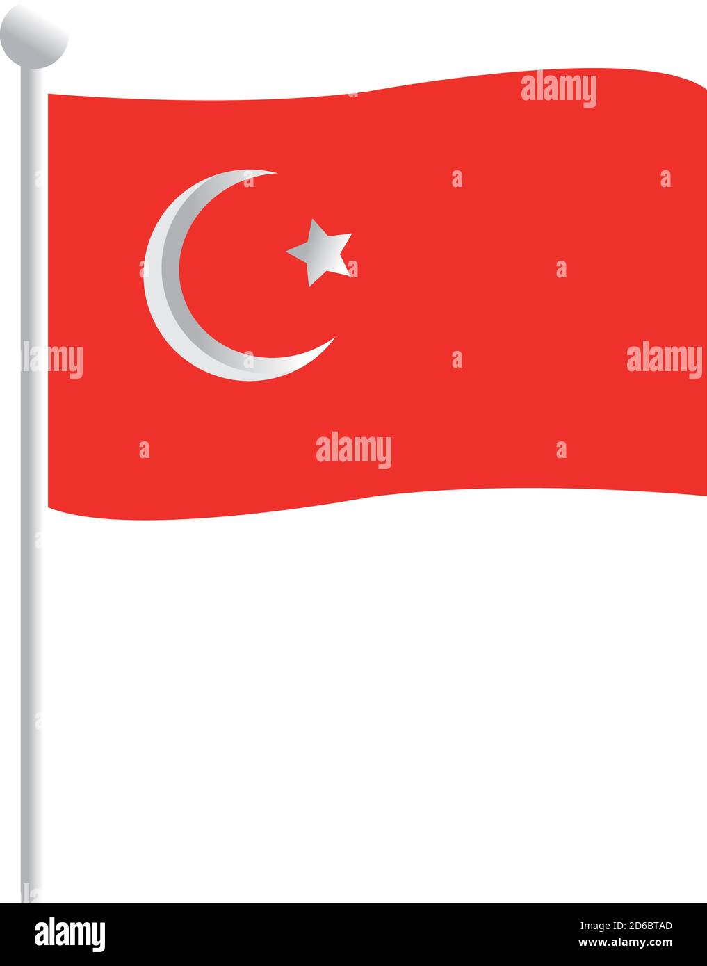 Turkish flag icon vector design Stock Vector Image & Art - Alamy