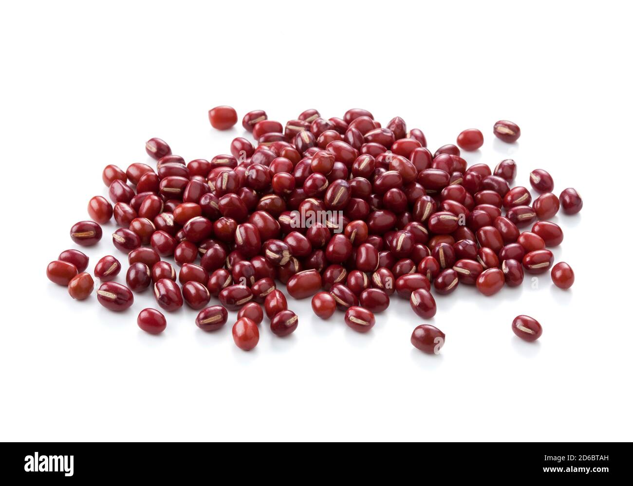 azuki beans on white background Stock Photo - Alamy