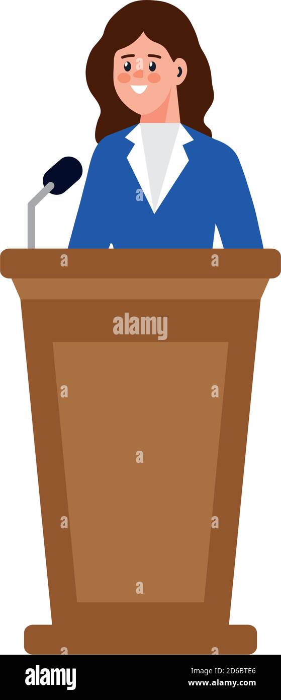 president woman on podium vector design Stock Vector Image & Art - Alamy