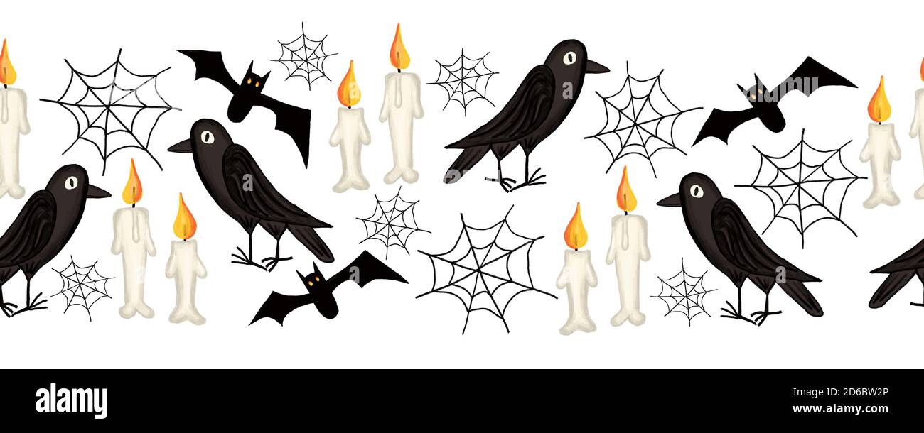 Halloween Bat Border