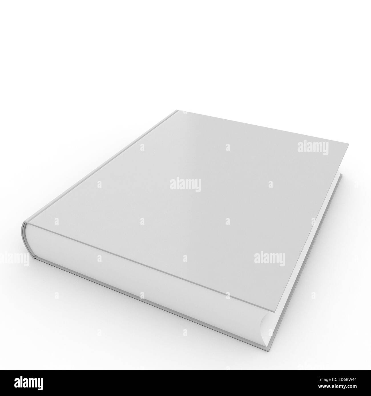 3d Blank book cover over white background Stock Photo - Alamy