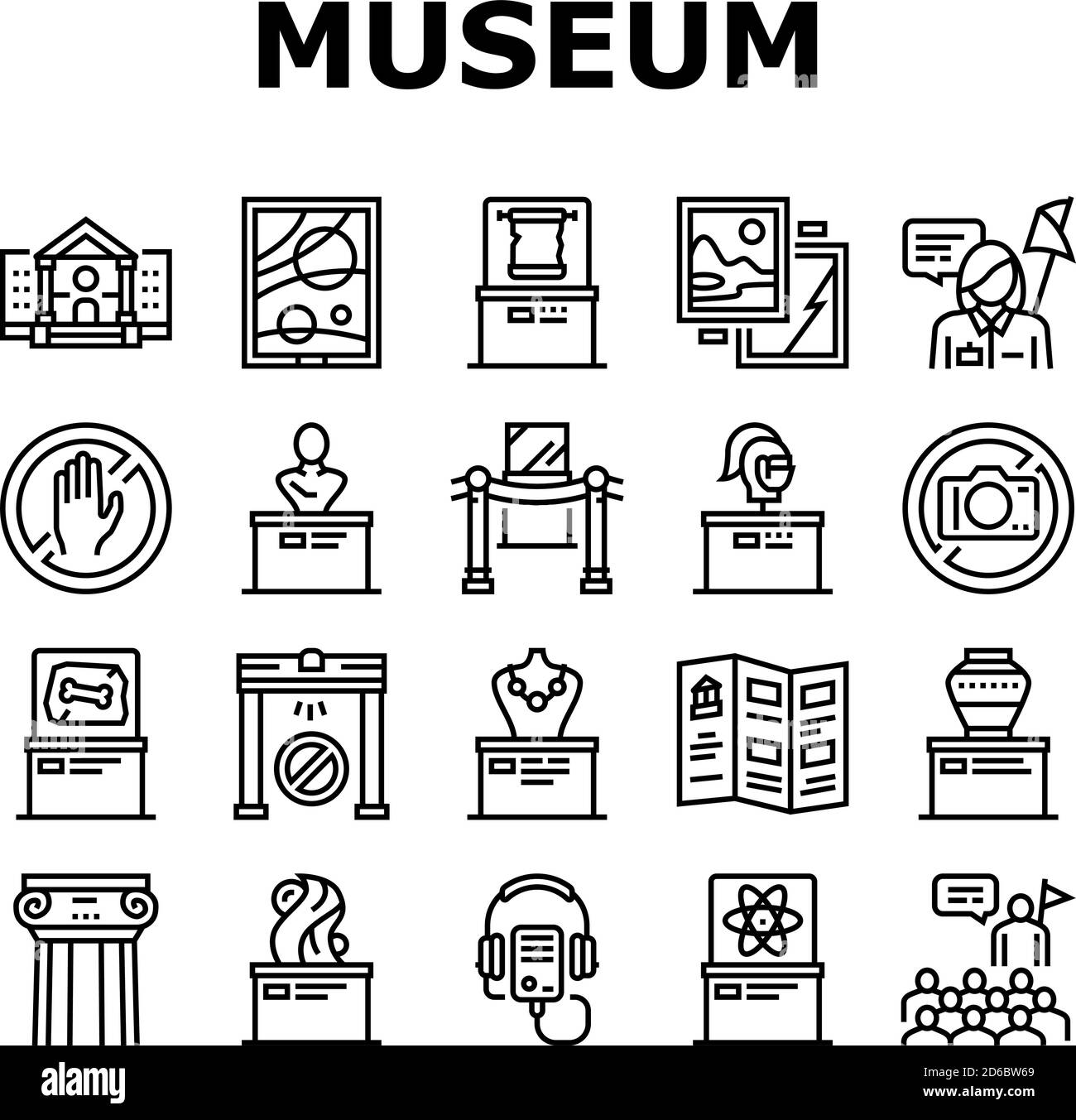 Museum Gallery Exhibit Collection Icons Set Vector Stock Vector Image ... Museum Gallery Exhibit Collection Icons Set Vector Stock Vector Image ...