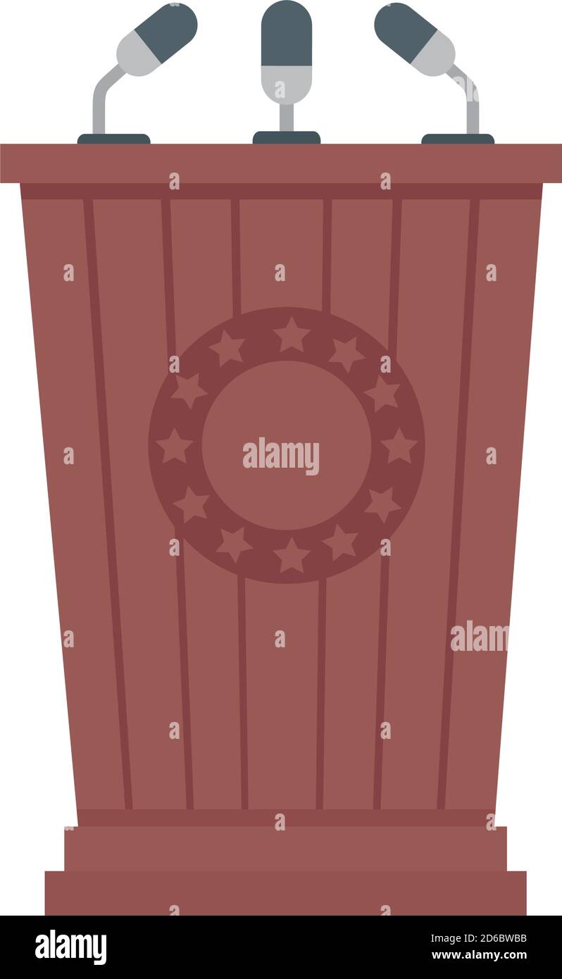 President podium icon vector design Stock Vector Image & Art - Alamy