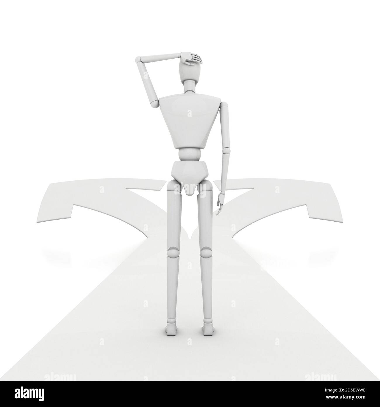 3d people man directional sign hi-res stock photography and images - Alamy