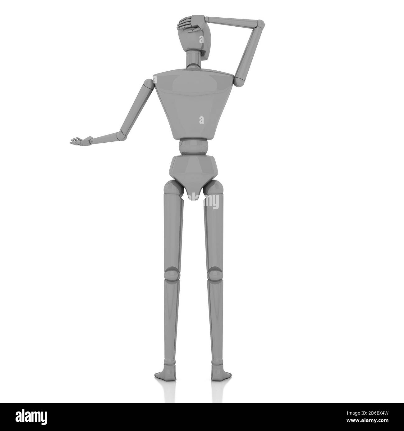 Confused character concept Black and White Stock Photos & Images - Alamy