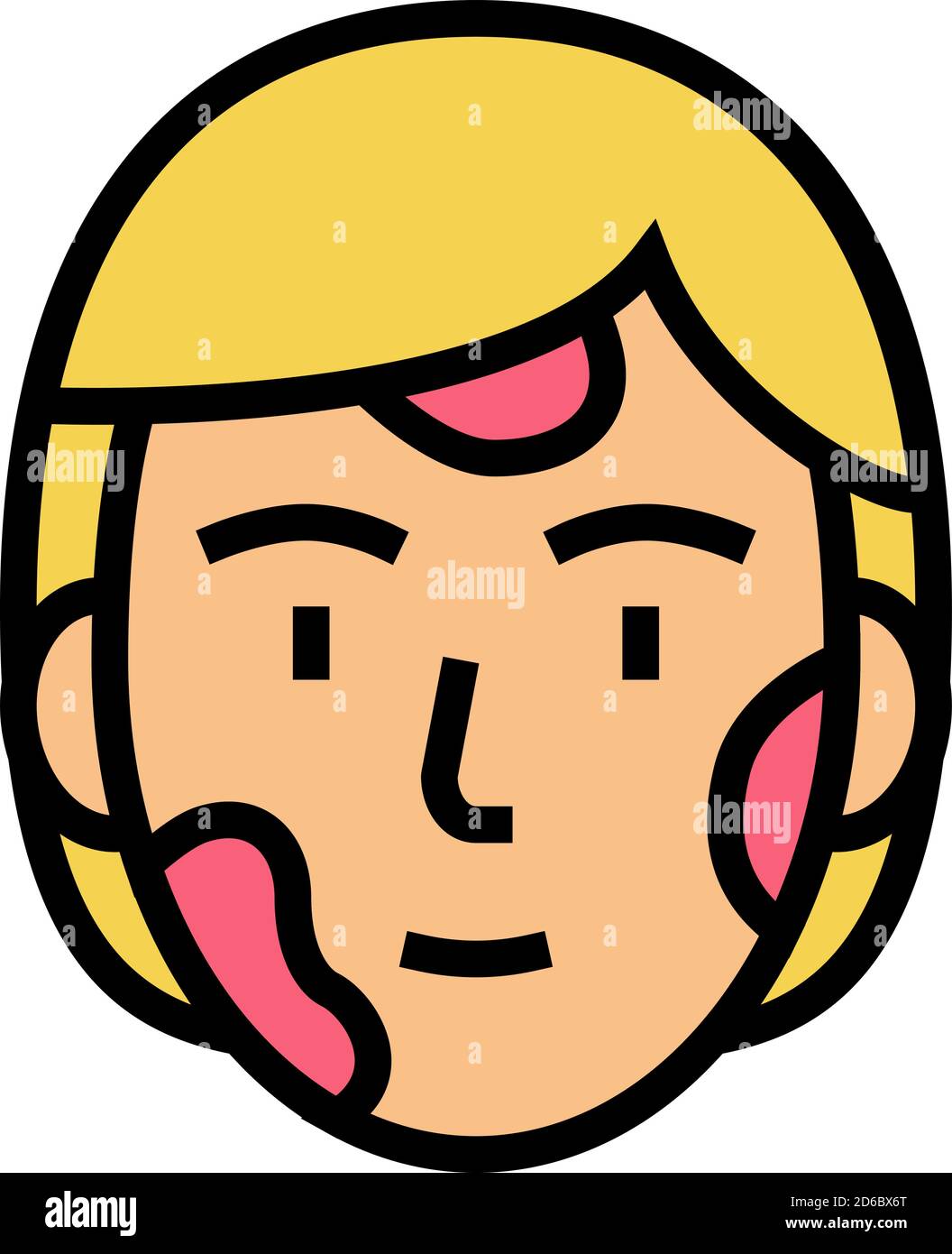 facial skin disease color icon vector illustration Stock Vector Image ...