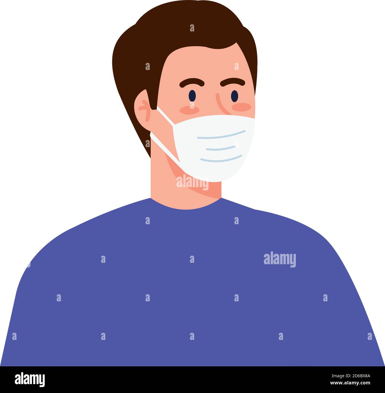 New preventive man Stock Vector Images - Alamy