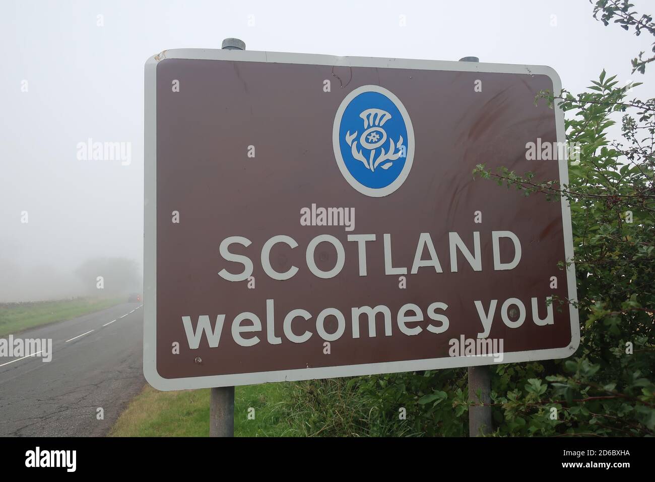 The Anglo-Scottish border. Great Britain. UK Stock Photo - Alamy