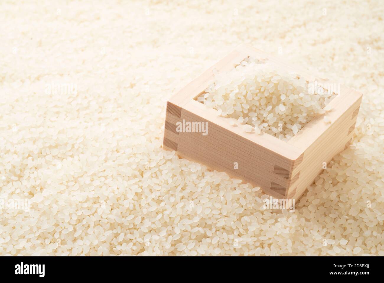 White Rice and Japanese Masu Stock Photo - Alamy