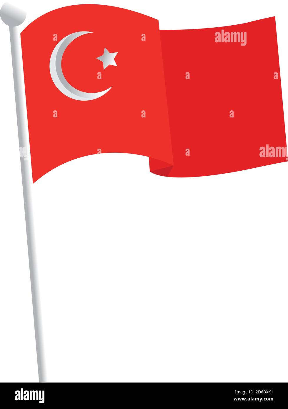 Turkish flag icon vector design Stock Vector Image & Art - Alamy