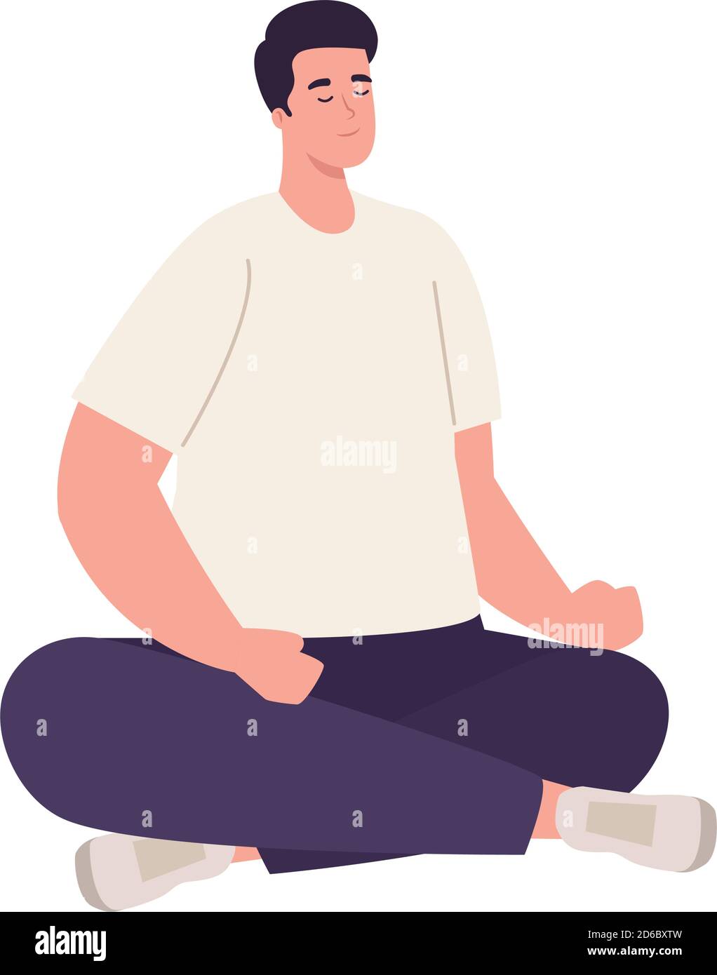 man cartoon sitting isolated vector design Stock Vector Image & Art - Alamy