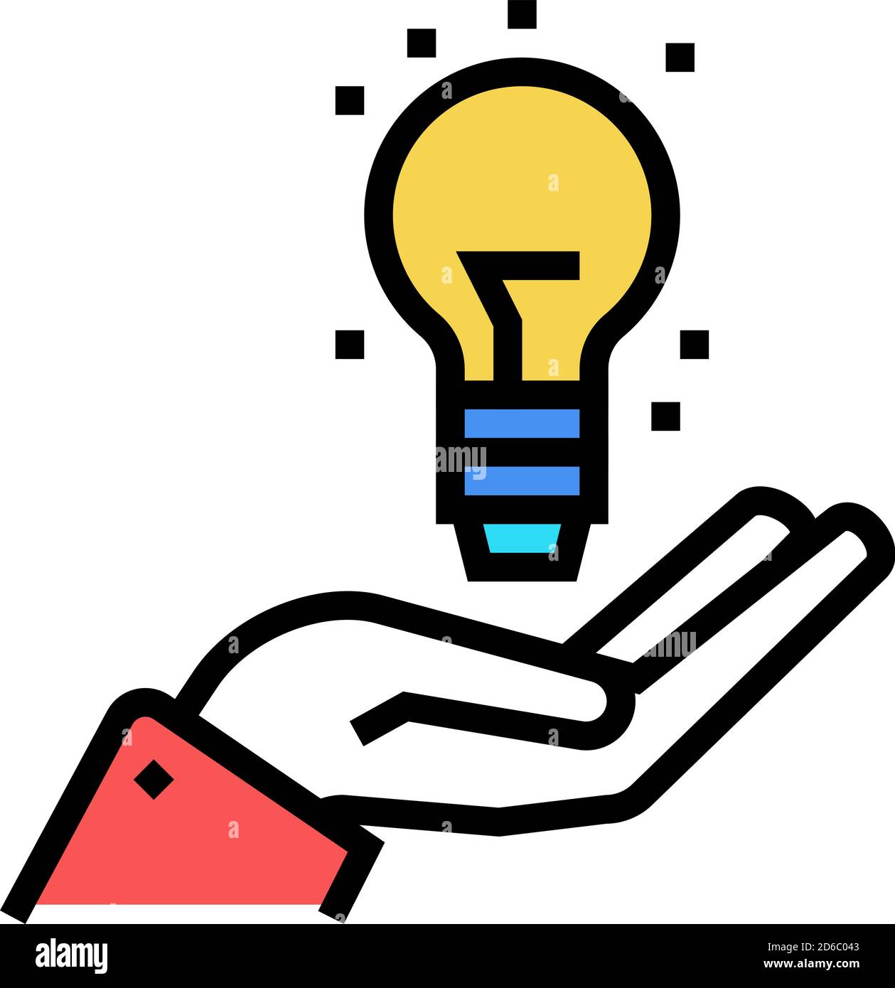 idea work color icon vector color illustration Stock Vector Image & Art ...