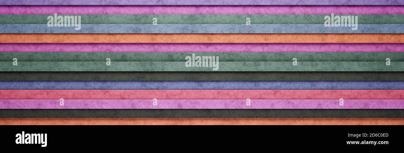 Colorful Horizontal Stripes 3D Pattern Background Stock Photo - Alamy