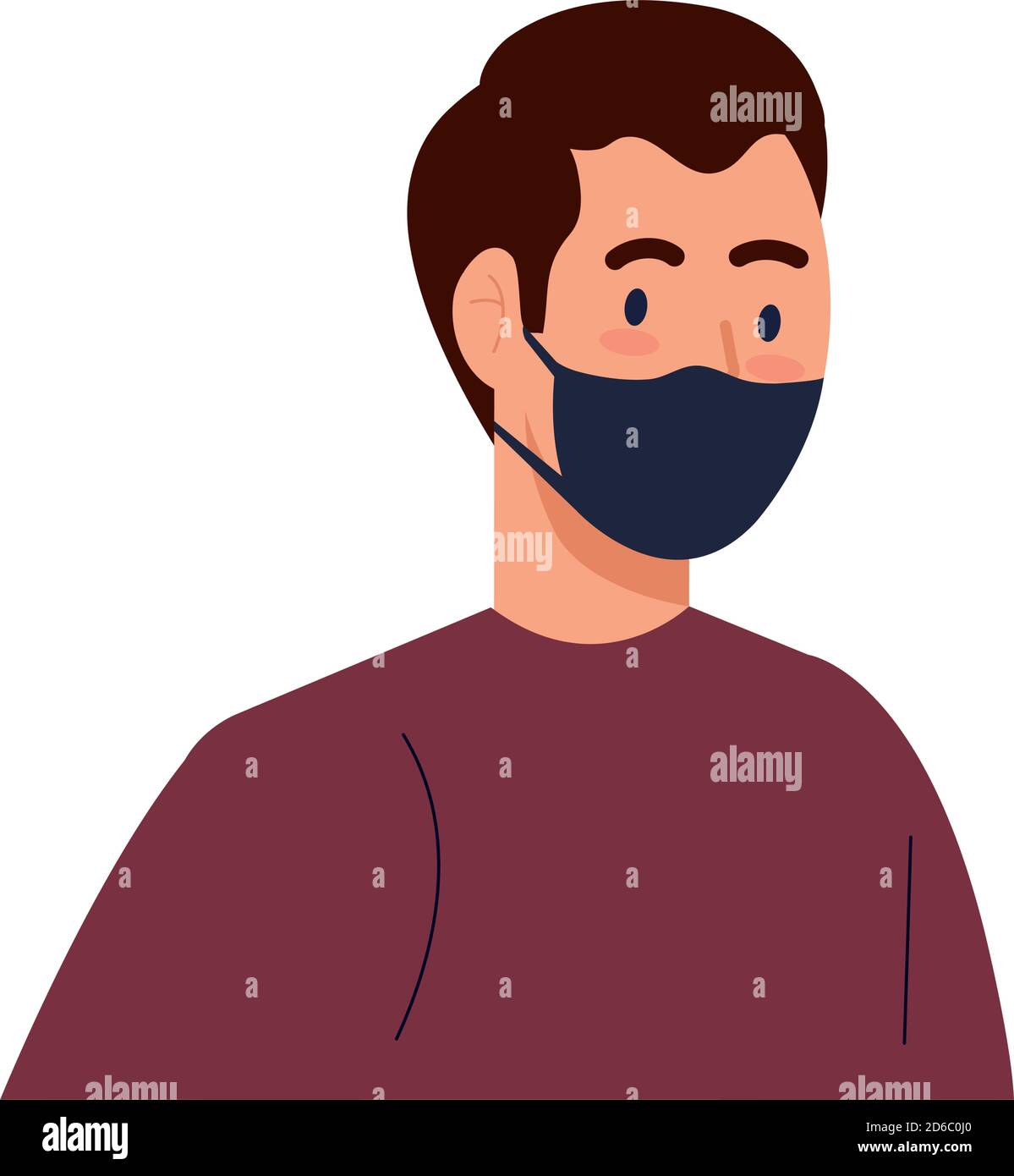 New normal of man with mask vector design Stock Vector Image & Art - Alamy