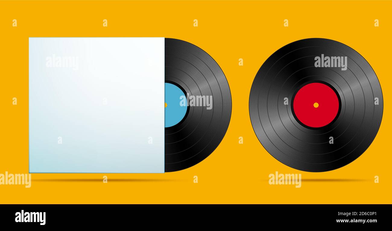 Old classic turntable record Stock Vector Images - Alamy